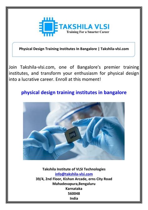 PPT Physical Design Training Institutes In Bangalore Takshila Vlsi PowerPoint Presentation