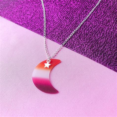 Moon Lesbian Pride Flag Etsy