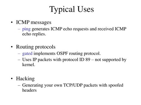 Ppt Raw Sockets Powerpoint Presentation Free Download Id496664