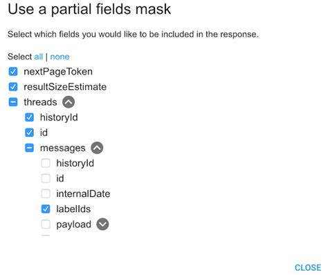 Javascript Gmail Api Usersthreadslist Missing Messages Field Stack Overflow