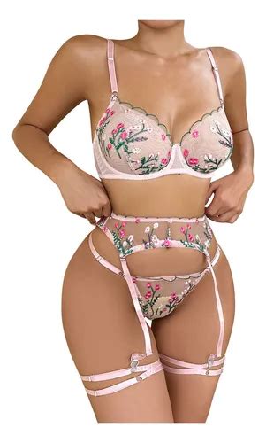 X Sex Set Roupa Íntima Feminina Requintada Bordada Em Ren