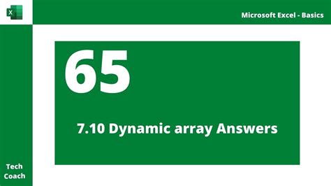 Dynamic Array Answers Dynamic Array Solution Unique Filter Sort Function Youtube