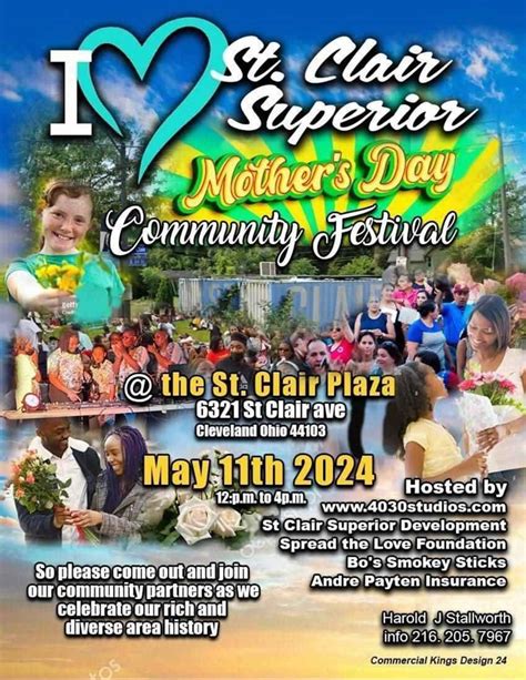 I Love St Clair Superior Mothers Day Community Festival St Clair