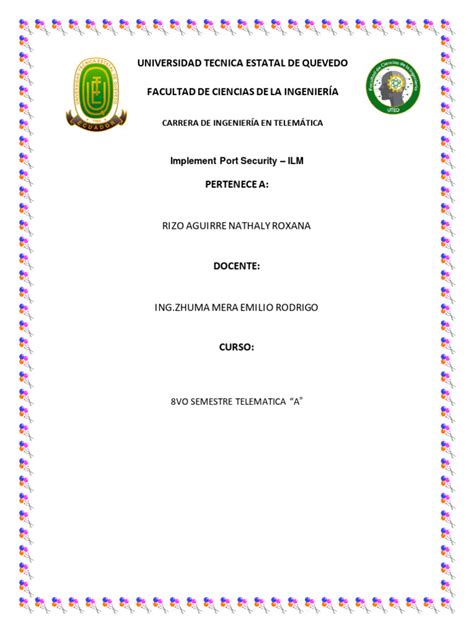 Implement Port Security Ilm Pdf Controlador De Interfaz De Red Ingeniería Informática
