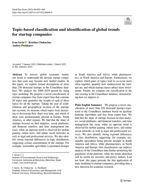 Topic Based Classification And Identification Of Global Trends For
