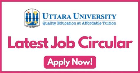 uttara university job circular 2023 enroll bd