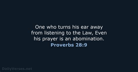 Proverbs 289 Bible Verse Nasb
