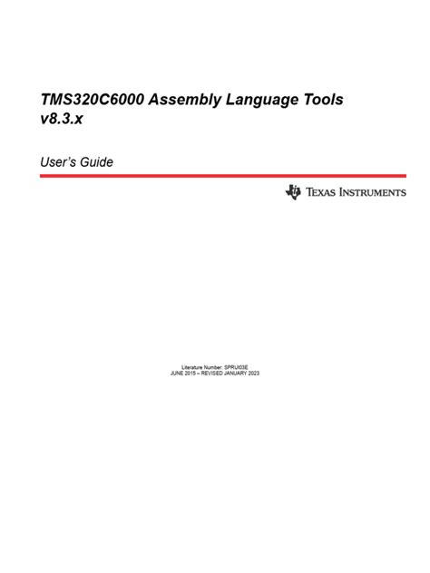 Tms320c6000 Assembly Language Tools Pdf Assembly Language C
