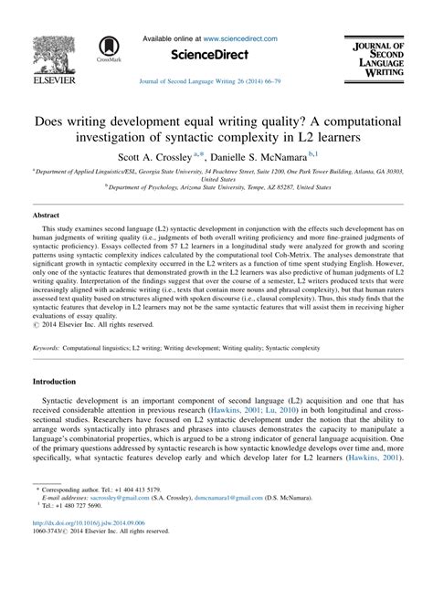 pdf does writing development equal writing quality a computational