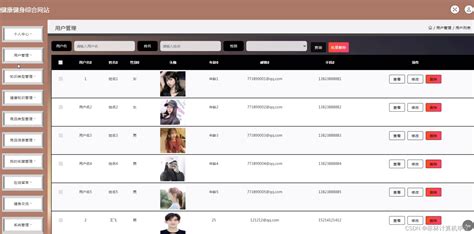 健康健身综合网站 jsp java springmvc mysql mybatis 健身房网站摘要 csdn博客
