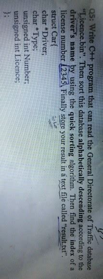 Solved Q5 Write C Program That Can Read The General