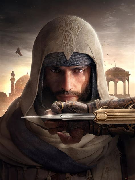 Assassin S Creed Video Game Character Sword Pose On Wrist 4k Wallpaper