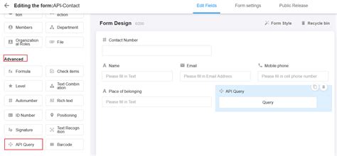 Control Api Query Hap