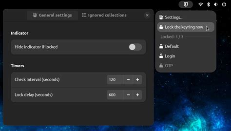 Keyring Autolock Gnome Shell Extensions