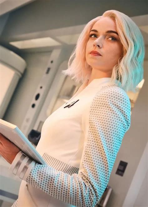 On Star Trek Strange New Worlds Jess Bush Plays Nurse Christine