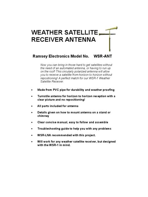 weather satellite receiver antenna pdf antenna radio coaxial cable
