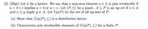 Lattice Orders Characterize Join Irreducible Elements Of