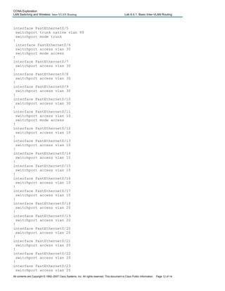 Lab 6 4 1 InterVLAN Routing DOC