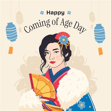 Free Vector Flat Coming Of Age Illustration Free Vector Flat Coming Of Age Illustration