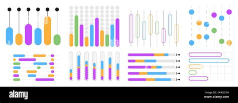 Interface Graph Web Set Vector Dot Bar Illustration Pie Charts Diagrams And Graphs For Website