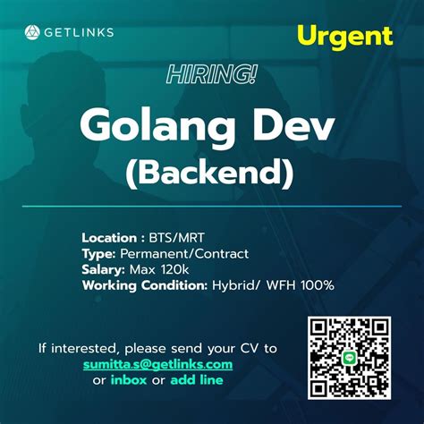 Sumitta Sudprasert บน Linkedin Golang Backenddeveloper Golangdeveloper Developer Itjob Wfh