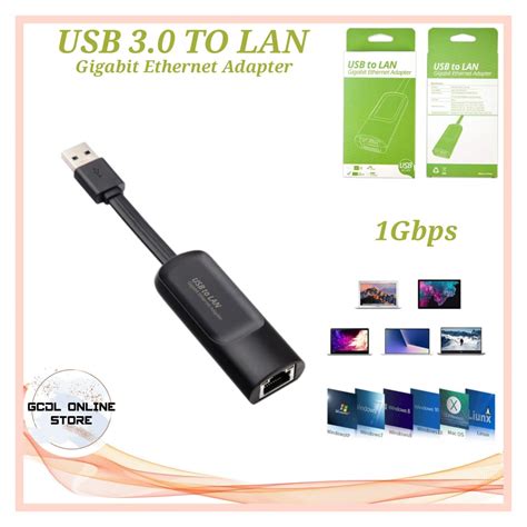 Usb 3 0 To Rj45 External Wired Network Converter Ethernet Lan Adapter Hub Shopee Philippines