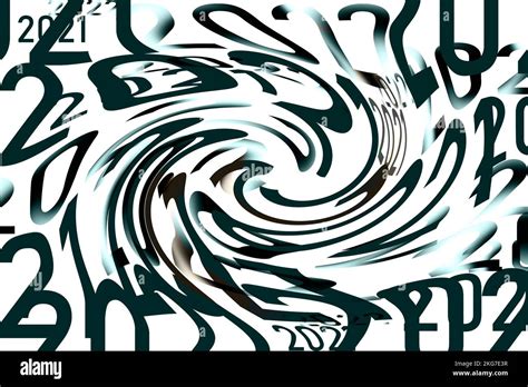 Light Abstract Geometric Background With Numbers With Twisting Effect