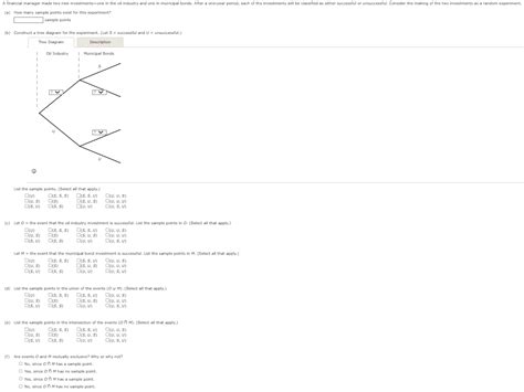 Solved A How Many Sample Points Exist For This Experiment