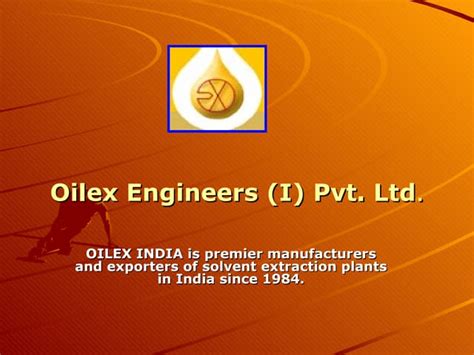 Solvent Extraction Plants Ppt