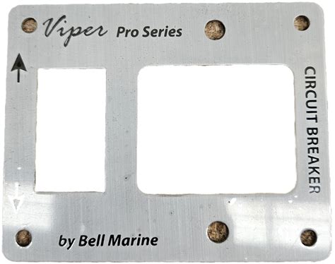 Aluminium Combo Faceplate For Led Switch And Circuit Breaker