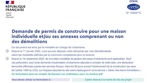 Cerfa 1670201 Déclaration Préalable De Travaux Dp