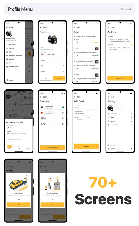 Taxi Booking App UI UX Design Behance
