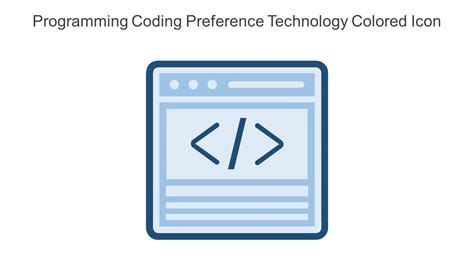Programming Coding Preference Technology Colored Icon In Powerpoint