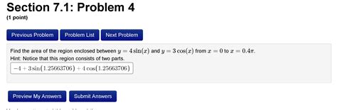 solved section 7 3 problem 2 1 point previous problem