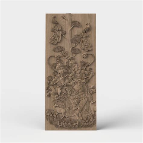 3d Model Stl Cnc Router File 3dprintable Indian Panel