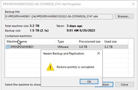 Veeam VR Restore Point S Is Corrupted Veeam Community Resource Hub