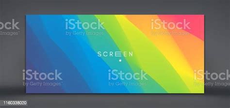 색상 그라데이션이 있는 커버 디자인 템플릿입니다 추상 배경입니다 현대적인 패턴 광고 마케팅 프리젠 테이션을위한 3d 벡터 일러스트 레이션 다중 색상에 대한 스톡 벡터 아트