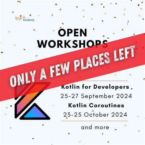 Kotlin For Developers And Kotlin Coroutines Are Nearly Sold Out Dont Wait Too Long And Book
