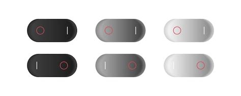 Premium Vector Modern Switch Icon Day And Night Onoff Button Web Ui Design Concept User Panel