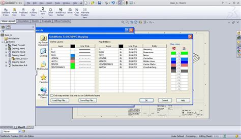 Using Layer Mapping When Exporting Dwgdxf From Solidworks