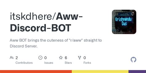 Github Itskdhereaww Discord Bot Aww Bot Brings The Cuteness Of Raww Straight To Discord