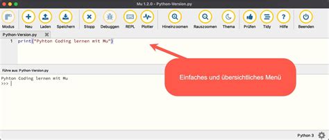 Leicht Python Coding Lernen Mit Dem Mu Editor It Learner