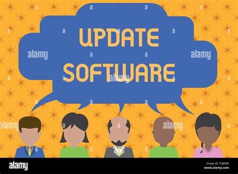word writing text update software business photo showcasing replacing