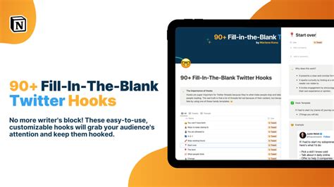 90 Fill In The Blank Twitter Hooks 🎣