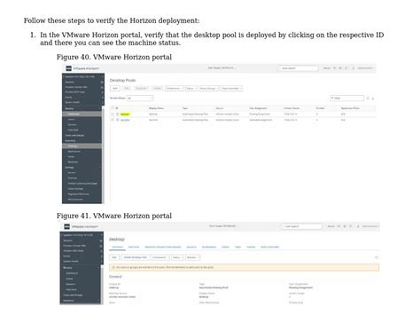 Verify The Horizon Deployment Vdi Implementation Guide—vdi With