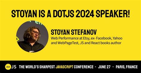 Stoyan Stefanov On Linkedin Js Is Just Around The Corner Code