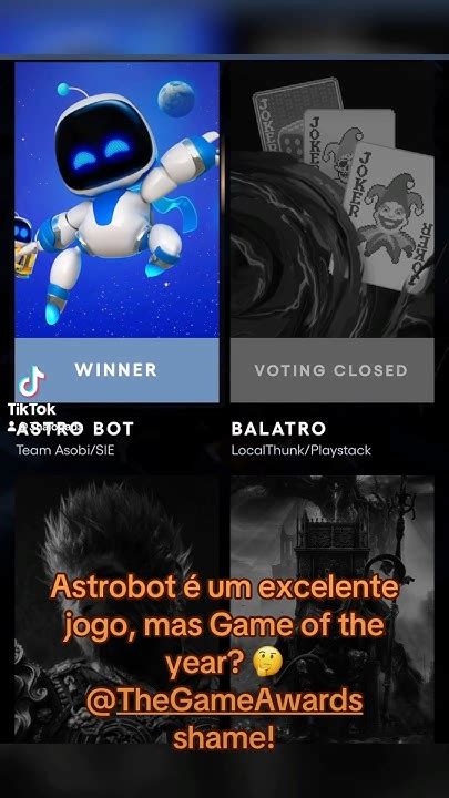 Astrobot Won The Game Of The Year Vocês Concordam Goty2024 Astrobot Wukong Refantazio Ff7