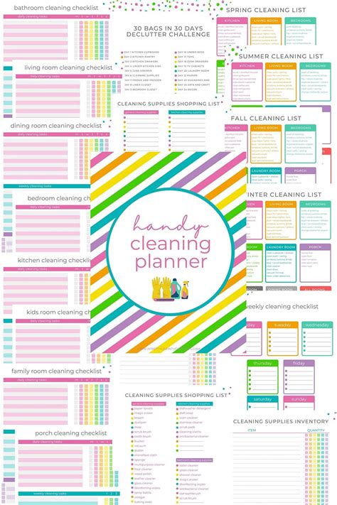Organize All Of Your Home Cleaning Tasks With This FREE Printable