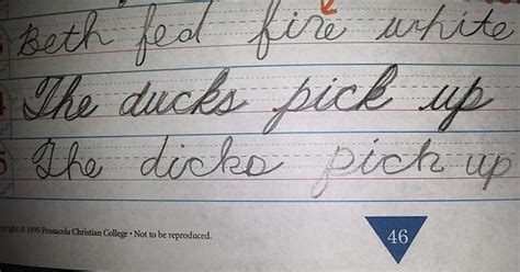 My Mom Was Grading Cursive Imgur