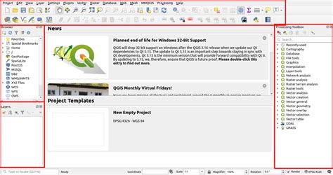 Tampilan Awal Qgis ~ Neededthing